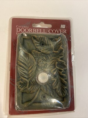 FIGI Ceramic Door Bell Cover Illuminated Button Ladybug On Leaves ...