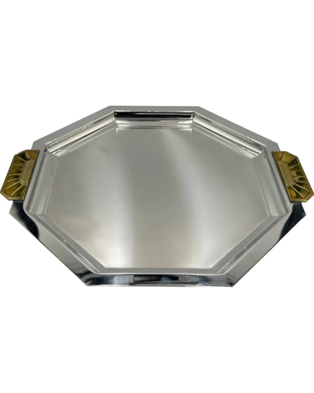 Vintage Jean Couzon Orfevre Art Deco Style Serving Tray 1985 Made in ...