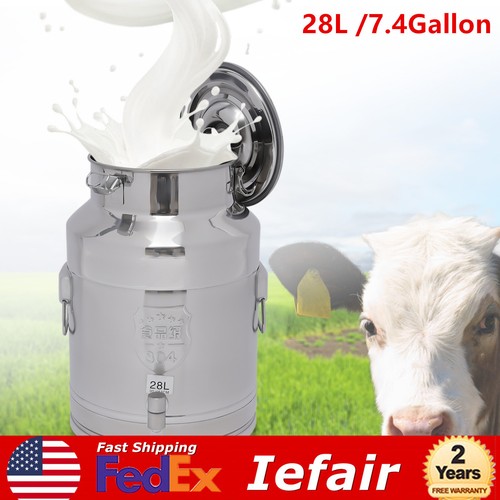 Goat Milking Machine Goat Milker 28L 304 Stainless Steel Bucket For ...