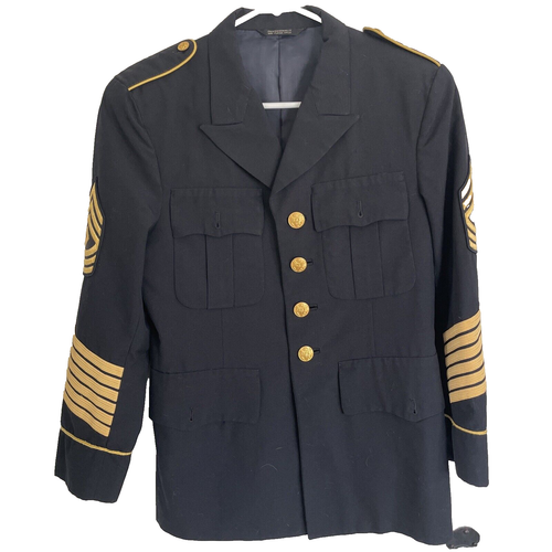 VTG US Army Blue Dress Uniform First Sergeant Jacket | eBay