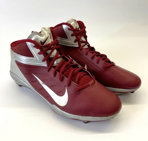 🏉 Mens 14 Nike Alpha Talon Elite D Detachable Football Cleats Maroon ...