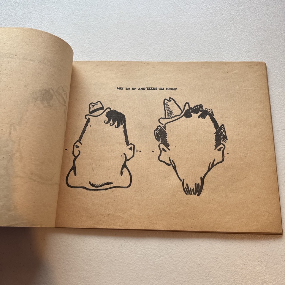 Vintage 1940 Kopeefun Magic Copy Paper Kit Cartoon Art Book | eBay