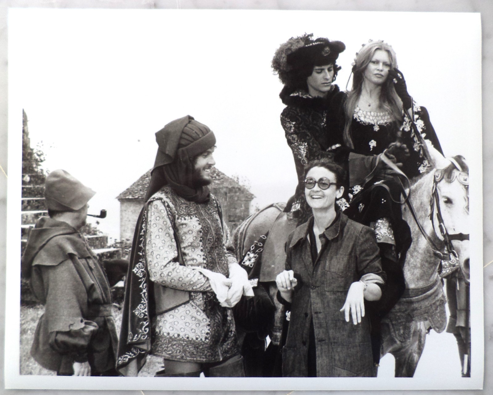 Photo tournage BRIGITTE BARDOT (20 x 25,5 cm) Colinot Companeez 1973 ...