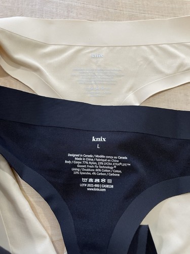 Knix Women's Light Absorbency Leakproof Thong Lot Of 2 Underwear Sz ...