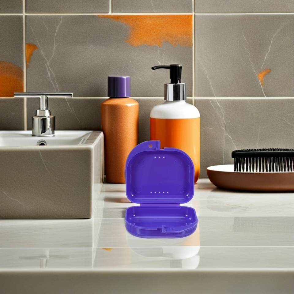 10 Pcs Denture Travel Case Small Retainer for Purse Compact Dental ...