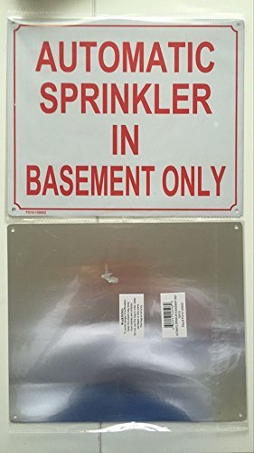 AUTOMATIC SPRINKLER IN BASEMENT ONLY SIGN ( ALUMINIUM 10X12)-REF24-1027 ...