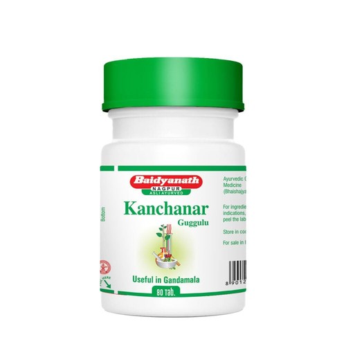 5 PC Baidyanath (Jhansi) Kanchnar Guggulu Tablet ( 80 Tablets ) With ...