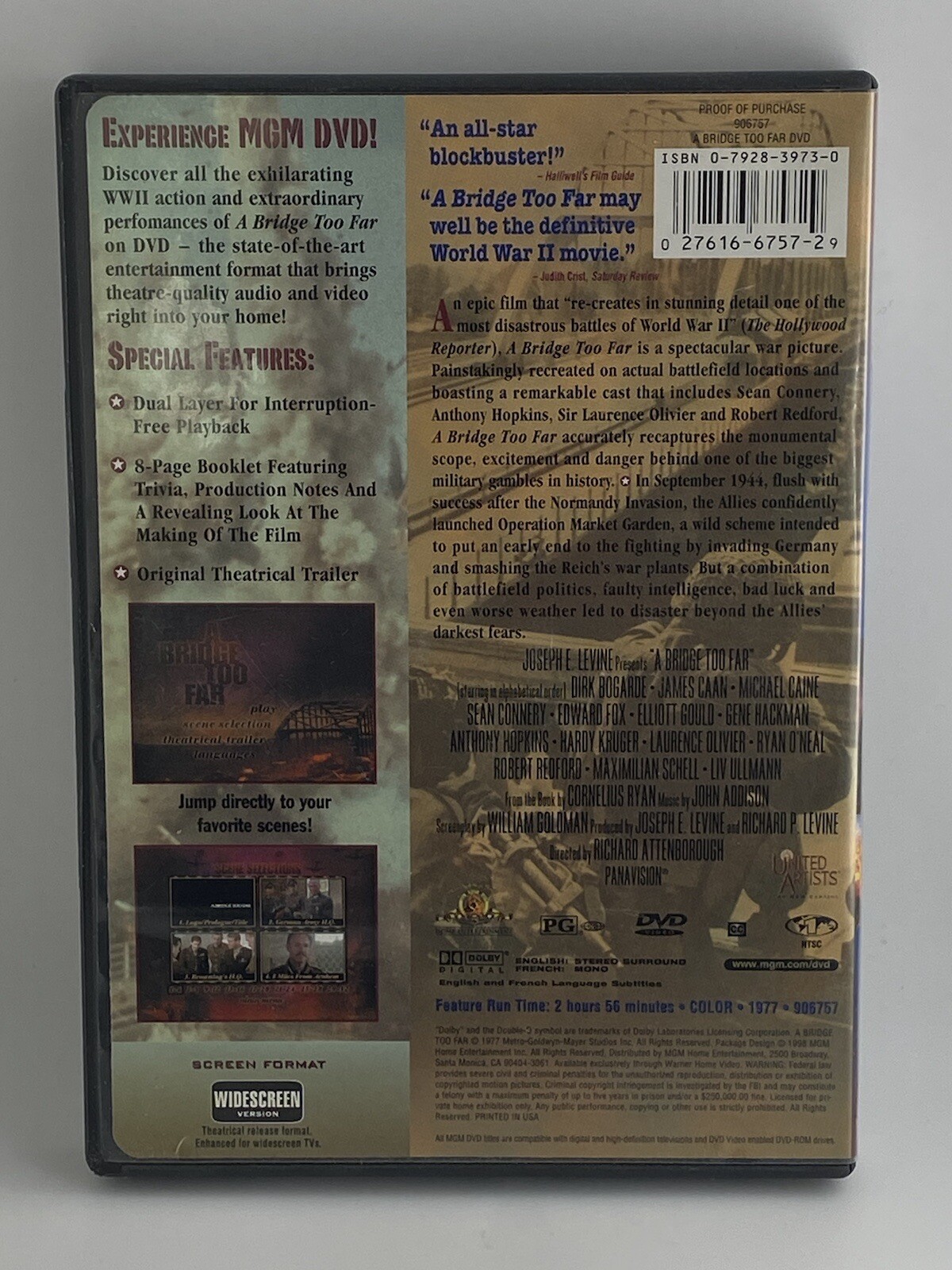 A Bridge Too Far (DVD, 1977) 27616675729 | eBay