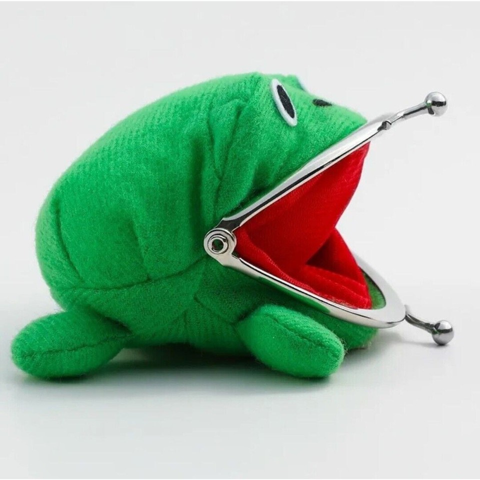 Naruto Gama-chan Green Frog Coin Purse Wallet Plush Toy 4" Toad Money ...