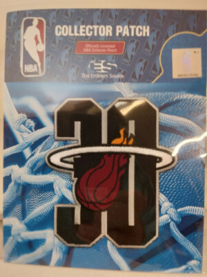 NEW Official NBA Miami Heat Jersey Patch 30th Anniversary Logo FREESHIP ...