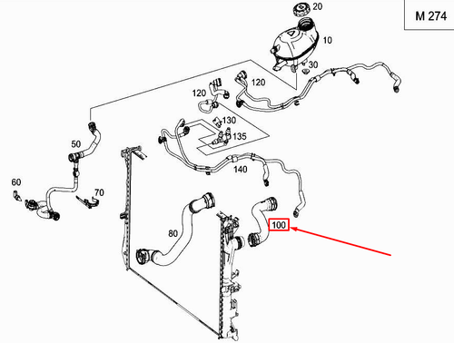 New MERCEDES-BENZ E Coupe C238 Engine Coolant Hose A2535019182 | eBay