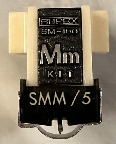 SUPEX SM-100 MM KIT MARKII CARTRIDGE AND GENUINE SUPEX SMM / 5 STYLUS ...