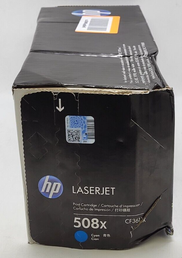 HP 508X Cyan High-Yield Toner Cartridge LaserJet M552 (CF361X) NEW ...