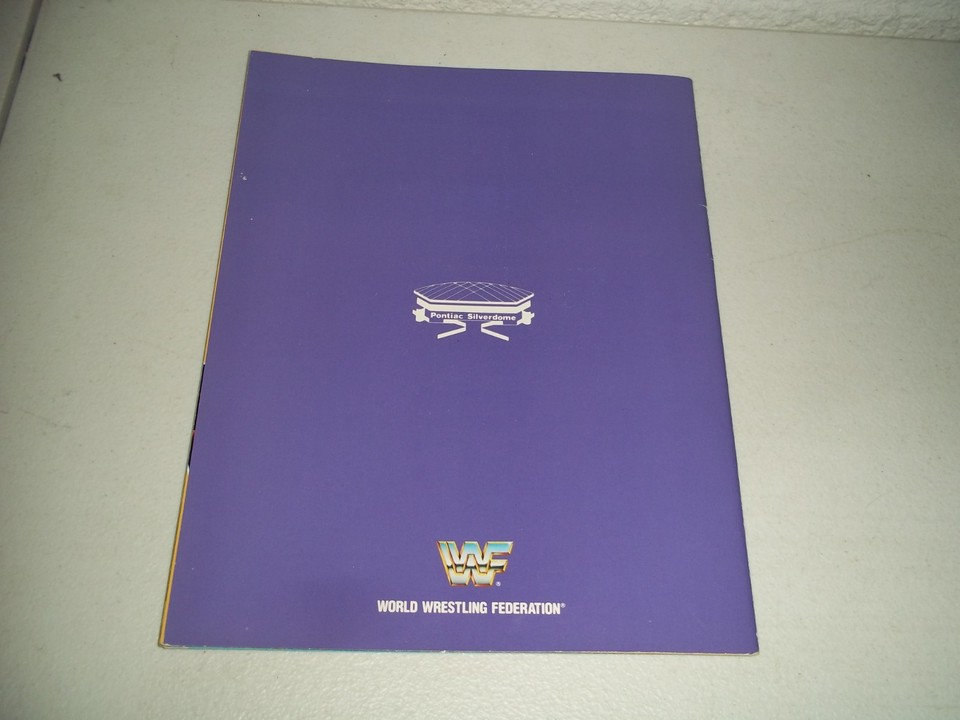 VINTAGE WRESTLEMANIA III 3 WRESTLING PROGRAM WWE WWF | eBay