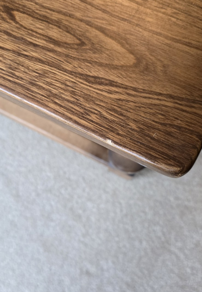 Vintage Ercol Square Solid Elm Coffee Table - Golden Dawn Finish - 69cm ...