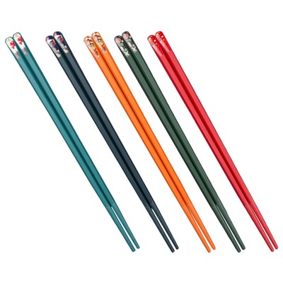 5 Pairs Cooking Chopsticks Floral Chopsticks Decorative Chopsticks ...