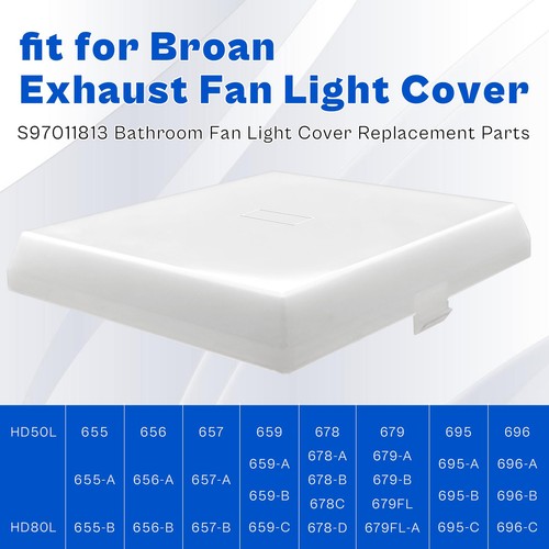 &swift S97011813 Light Lens fit for BroanBathroom Light Cover Part fit ...