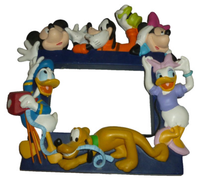 Vintage Disney 3D Resin Picture Frame Mickey Minnie Goofy Donald Daisy ...