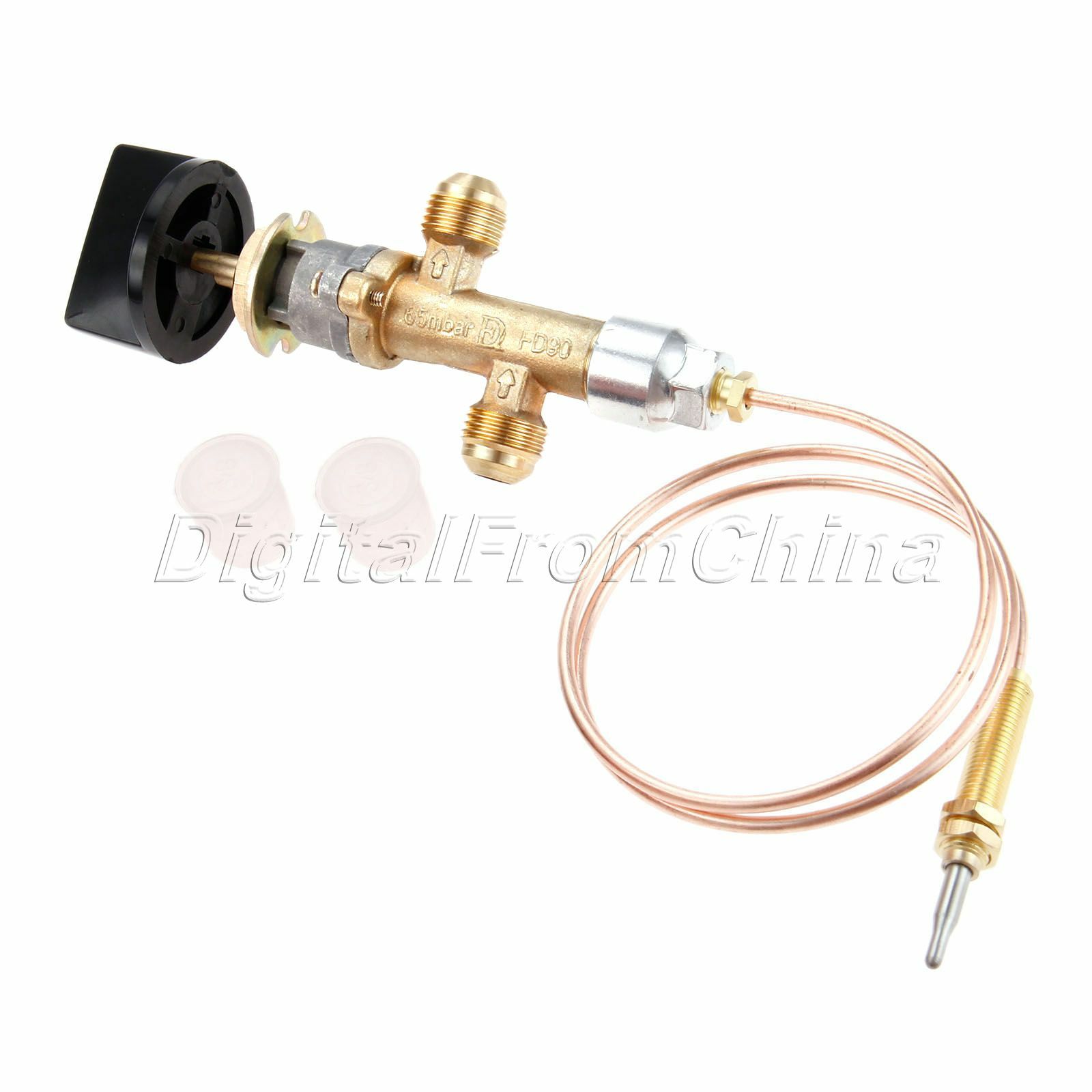 Gas Control Valve With Thermocouple 600mm Knob Switch M8 Thread ...