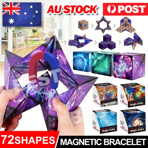 Magic Cube 3D Shape Shifting Box Anti Stress Hand Flip Puzzle Toy Gift ...