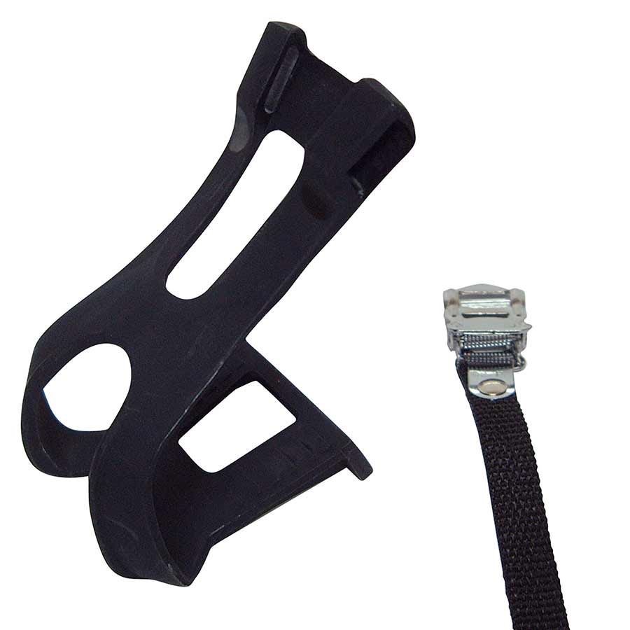 EVO Double toe-clips Nylon straps Black Large | eBay