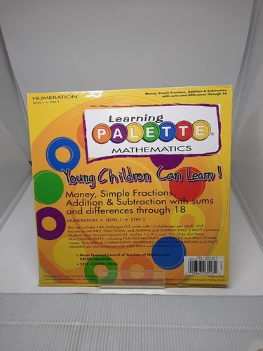 Usborne Learning Wrap ups Palette Discs Math NUMERATION Level 1 Step 3 ...