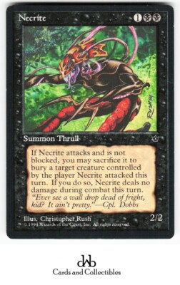 MTG Fallen Empires Necrite (Rush) Moderately played Common | eBay