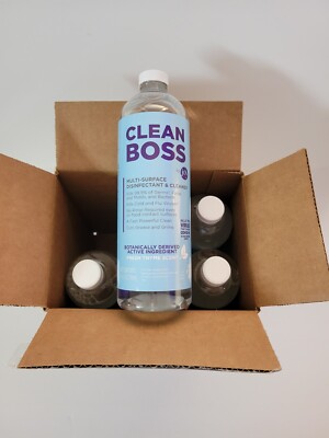 4 Pack Clean Boss by Joy Multi-Surface Disinfectant & Cleaner 24 oz ...