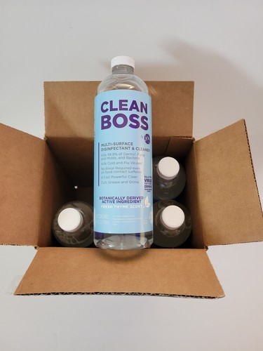 4 Pack Clean Boss by Joy Multi-Surface Disinfectant & Cleaner 24 oz ...