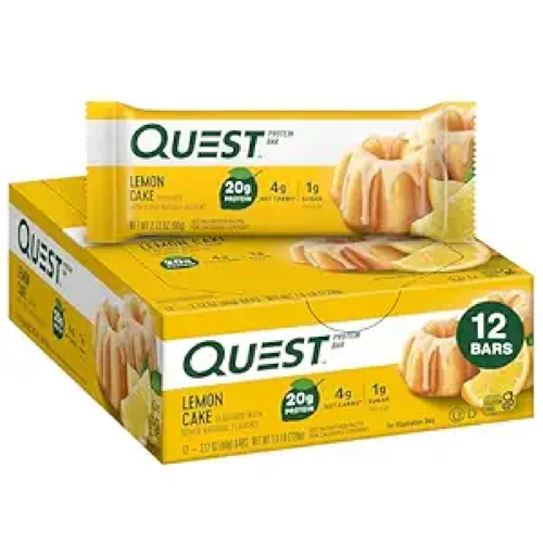 Quest Nutrition Lemon Cake Protein Bars High Protein Low Carb 12 Count ...