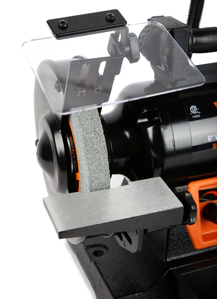 WEN BG625V 2.5-Amp 6-Inch Variable Speed Bench Grinder with Flexible ...