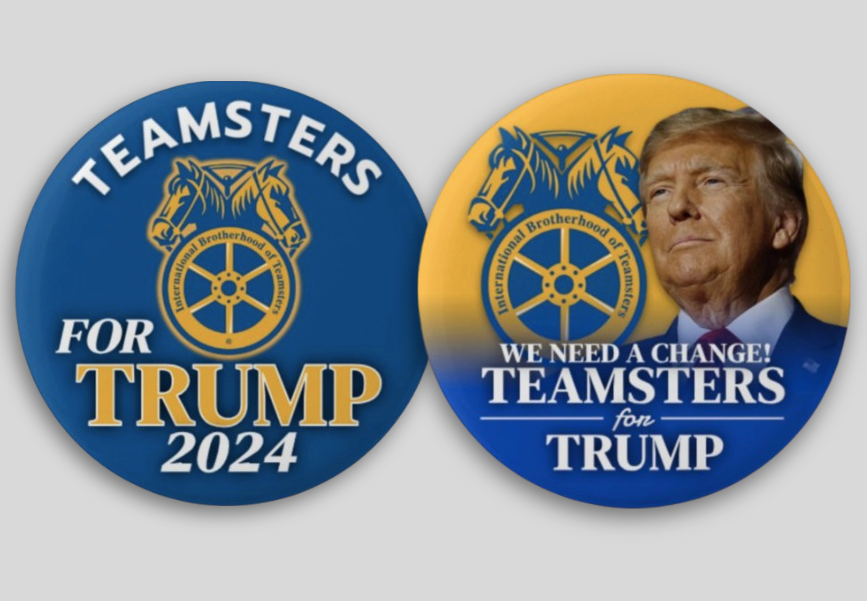 Teamsters Donald Trump 2024 Pin Buttons Political Republican Union ...