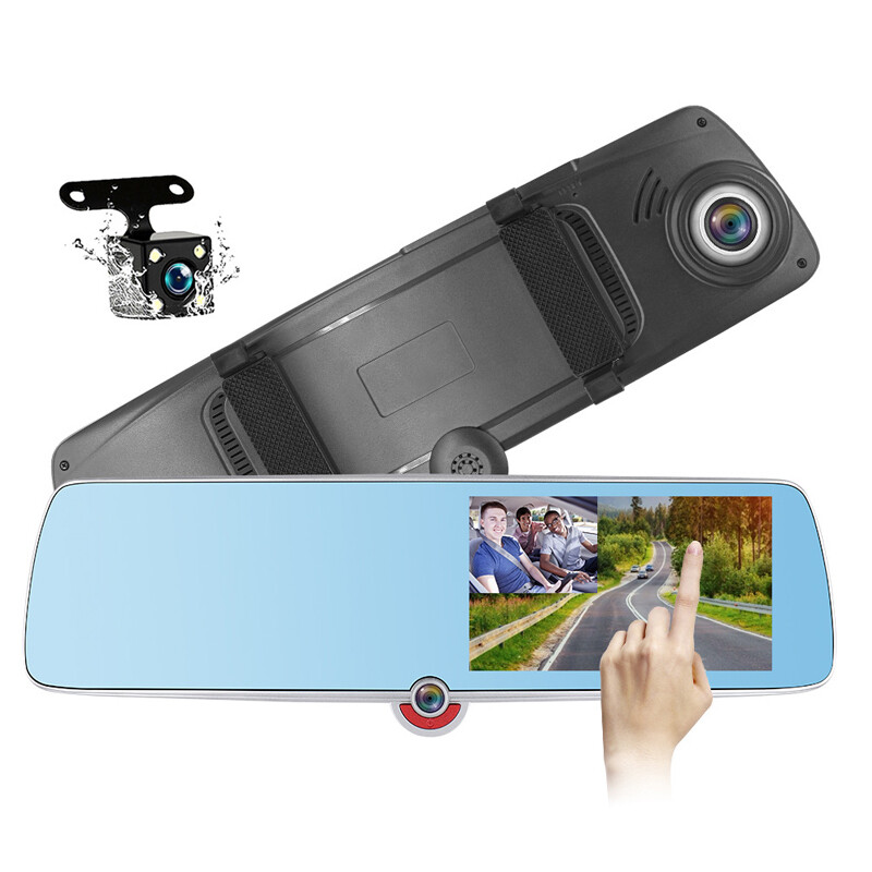 5in HD Front/Rear/Inside Video Recorder Camera G-sensor Car Three Lens ...