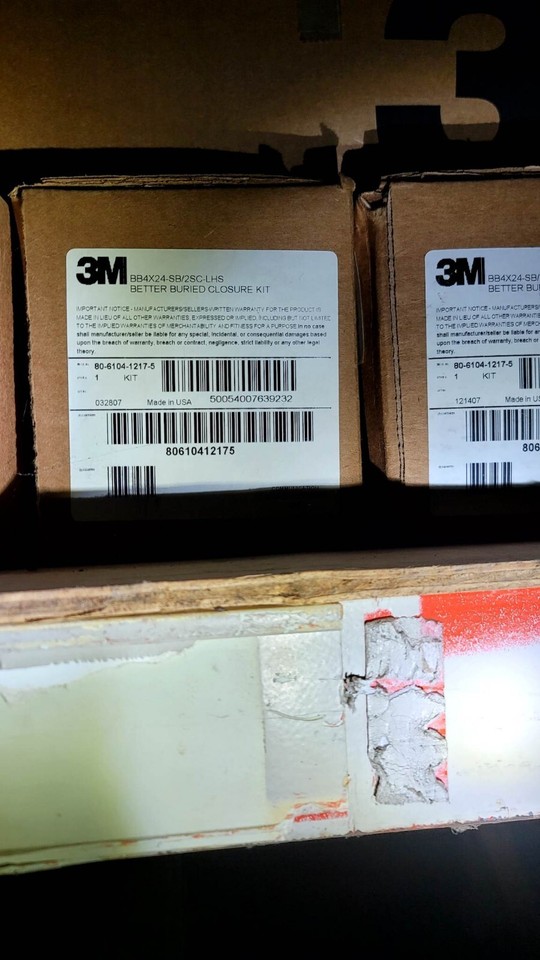 3M BB4X24 SB/2SC-LHS BETTER BURIED SPLICE CASE ENCAPSULATED CLOSURE | eBay