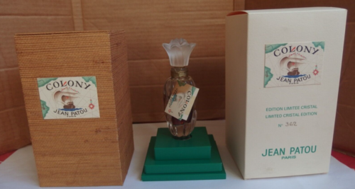 COLONY Jean PATOU flacon extrait parfum cristal n° 362 baudruché serti ...