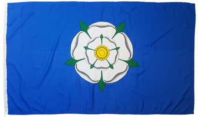 Yorkshire county flag rose york mod sewn woven polyester stitched ...