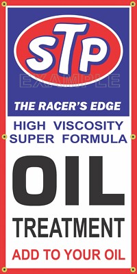 STP OIL TREATMENT RACERS EDGE GAS STATION VINTAGE OLD SIGN REMAKE ...