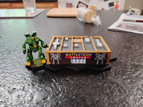 Battletech Building Battletech Center Hand-Painted Hexed Building 3D ...