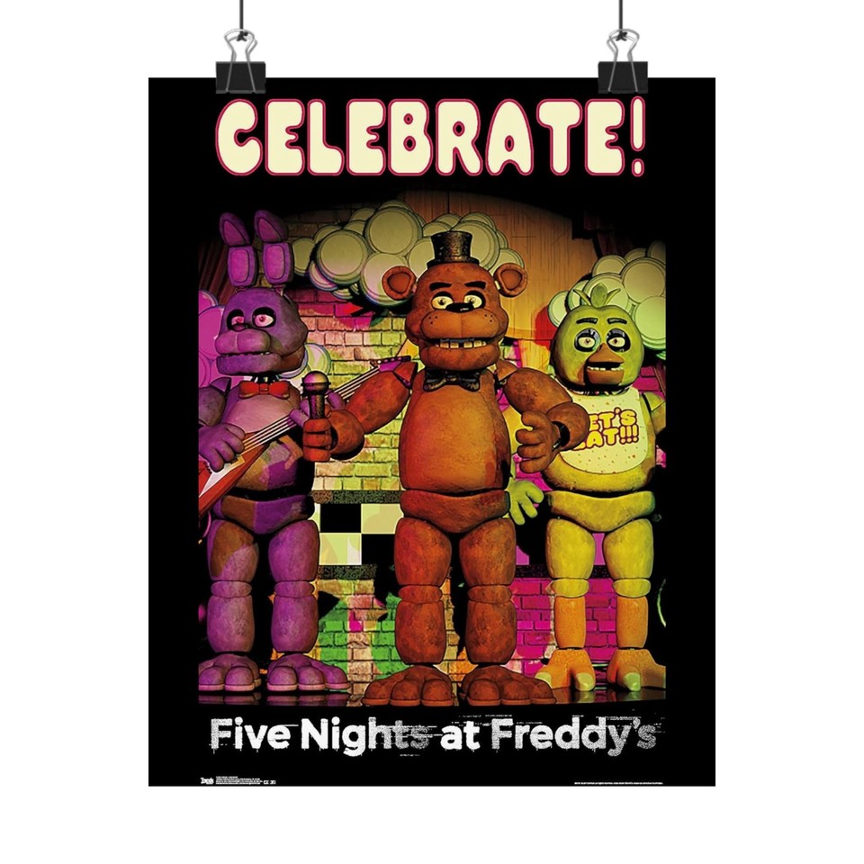 Five Nights at Freddy's Celebrate Poster | Matte Vertical Poster | eBay