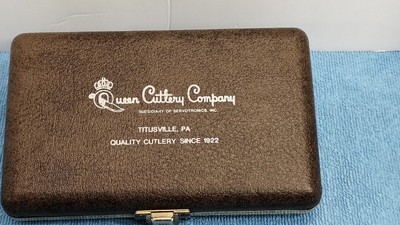 QUEEN CUTLERY "Old Pattern Lock-Back" Winterbottom Bone Pattern # 6155 ...