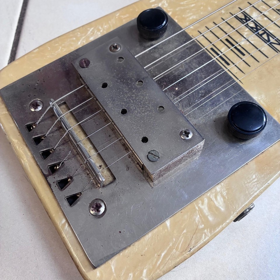 Vintage 1941 Supro Irene Lap Steel Guitar with Ry Cooder Coodercaster ...
