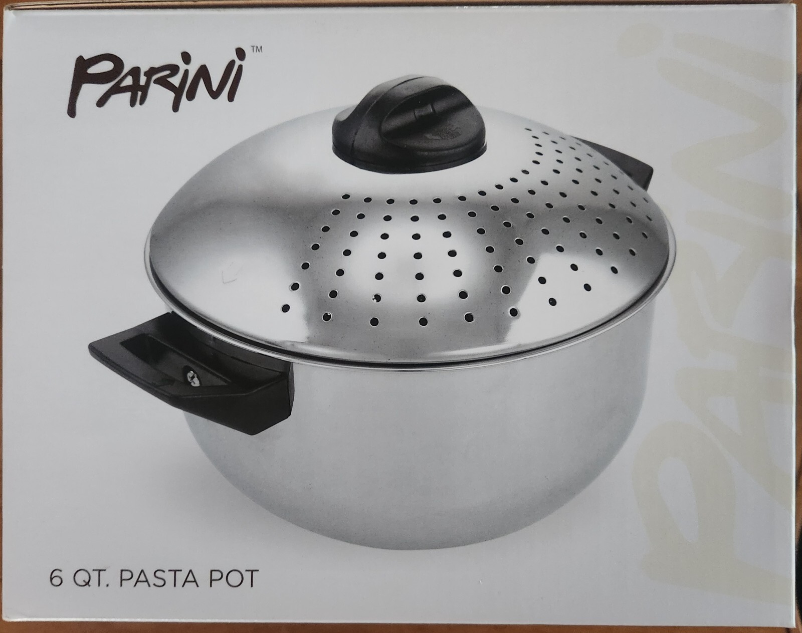 Parini 6 Quart Pasta Pot -Brand New, Stainless Steel, Silver | eBay