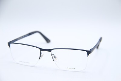 NEW POLICE ORIGINS 26 VPL A59 BLUE GUNMETAL AUTHENTIC FRAMES EYEGLASSES ...
