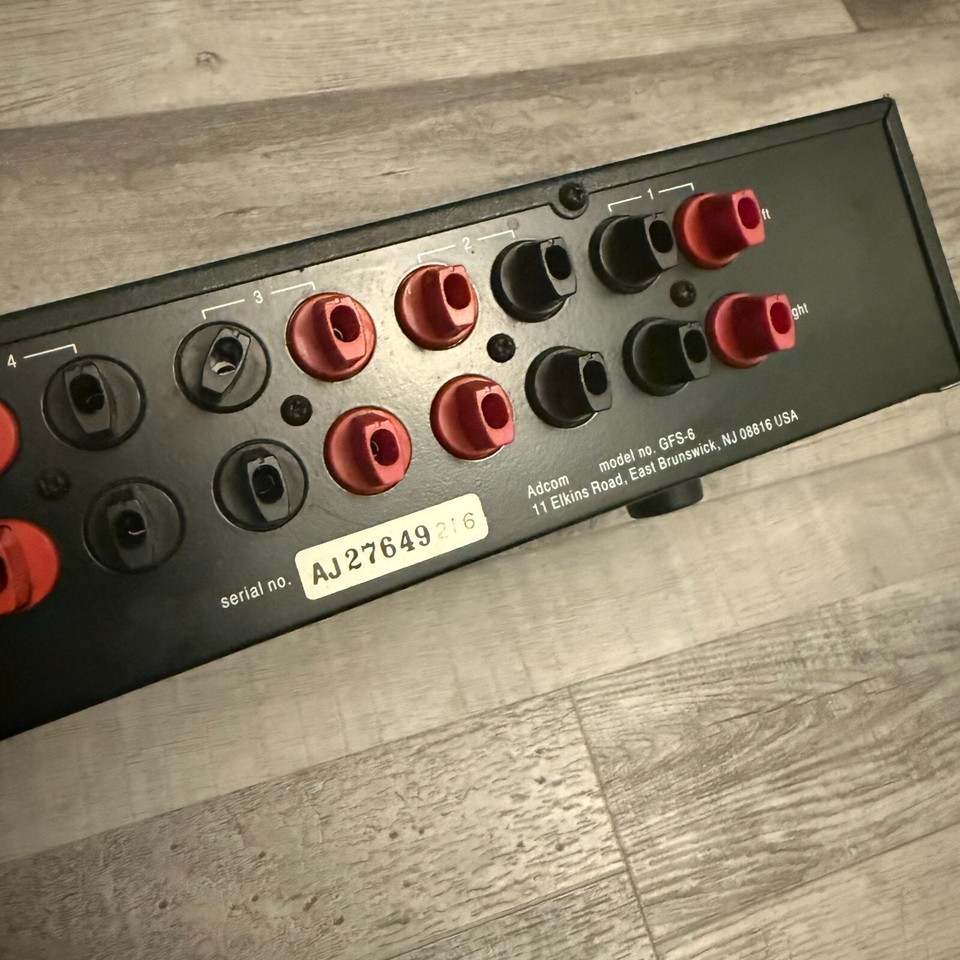 Adcom Speaker Selector Model: GFS-6 for up to 6 Speakers | eBay