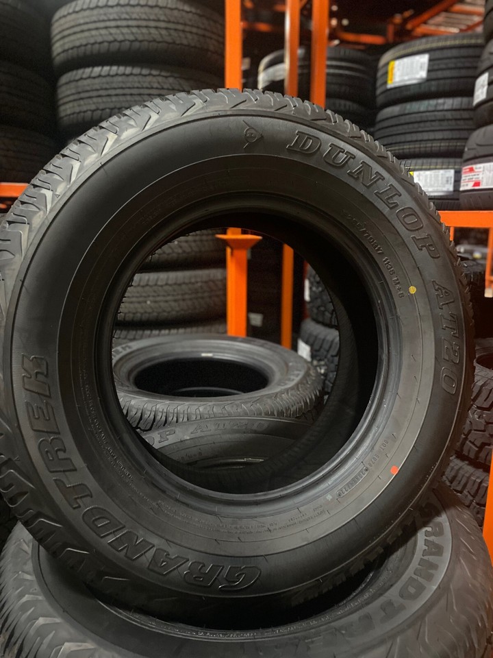 4 NEW TIRES 265/70R17 Dunlop AT20 P265 70 17 2657017 R17 NEW FACTORY ...