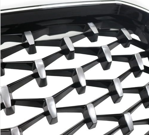 LED Lights Car Front Mesh Grille Grill For BMW X3 G01 Diamond 2022-2024 ...