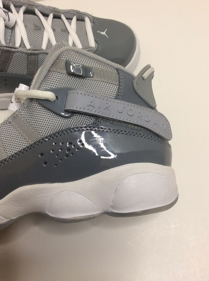Nike Air Jordan 6 Rings Cool Grey White Shoes 323419-015 Size 4.5Y ...