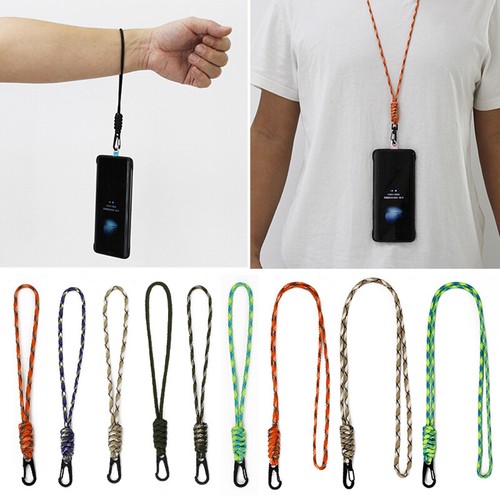 Strong Rope Neck/Wrist ID Lanyard Metal Clip For Keys ID Card Pass ...