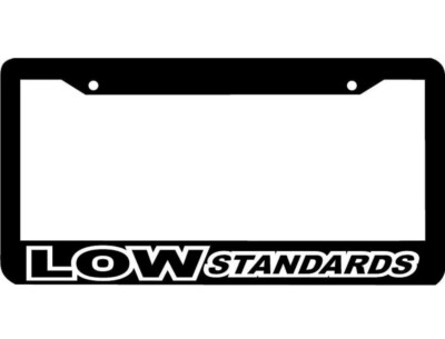 LOW STANDARDS lowered jdm low slow License Plate Frame | eBay