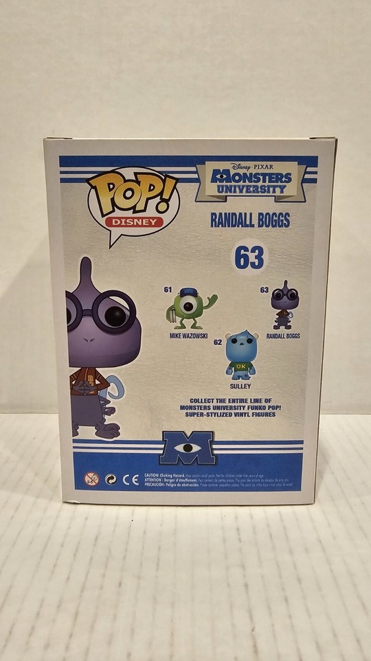 Funko Pop! Monsters University Randall Boggs #63 **NICE BOX** Disney ...